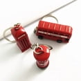 ANXPTIME Bus Keychain Telephone Box Keyring Post Box Key Holder Zinc ...
