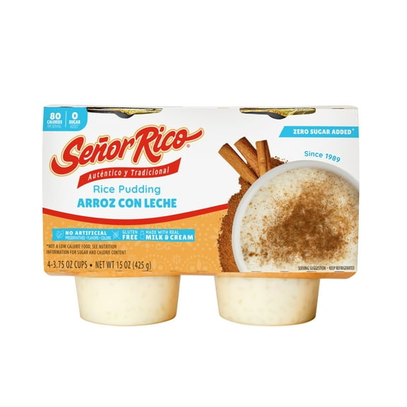 Senor Rico Rice Pudding, 1 - 7 oz Serving Size Plastic Cup ...