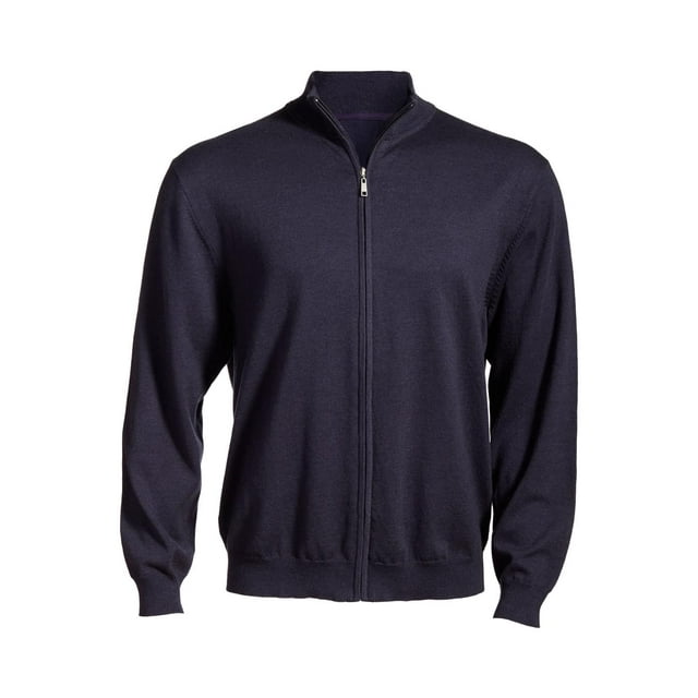 Edwards Full-Zip Fine Gauge Sweater - Walmart.com