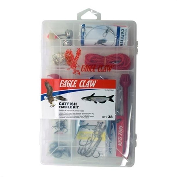 Eagle Claw Catfish Tackle Kit with Utility Box - Walmart.com