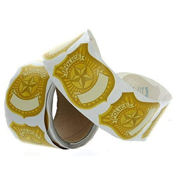 Police Badge Nametag Stickers - Stationery - 1 Piece - Walmart.com ...