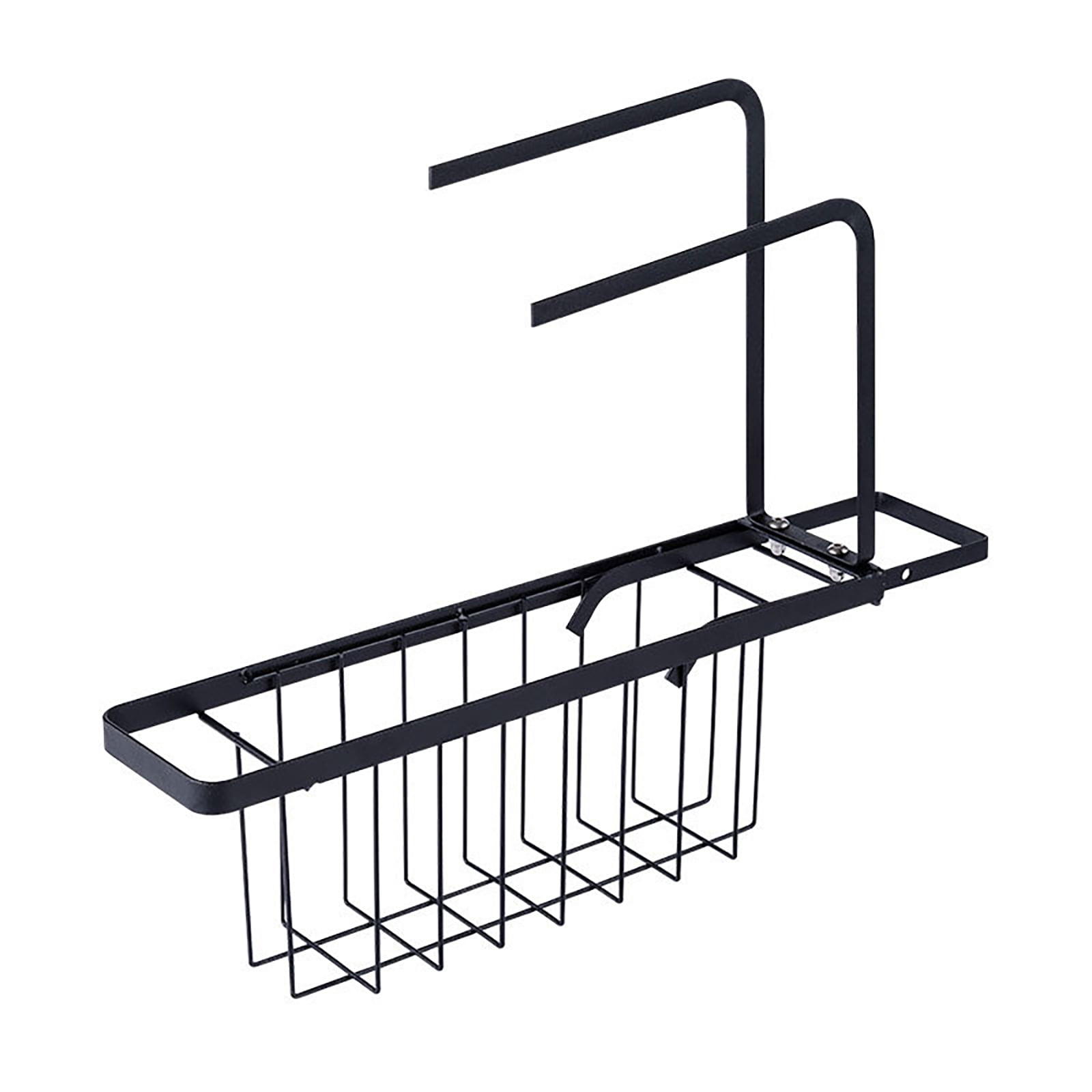 Gejnmdty Telescopic Kitchen Sink Storage Rack Rag Holder Kitchen Drain