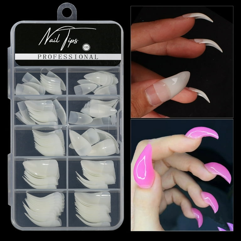 Curved nail tips store