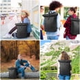 HEROIC KNIGHT Rolltop Backpack, Water-Resistant Travel Laptop Backpack ...
