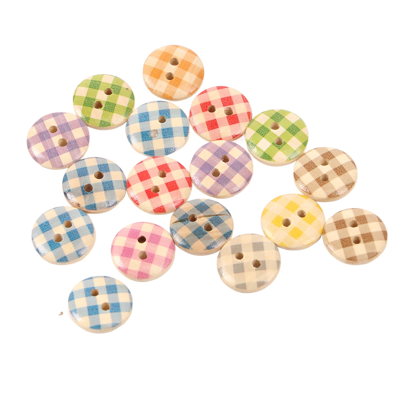 500 PCS Botones De Madera, Sin Bordes Incisivos Y Rebabas Botones De ...