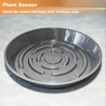 6 Packs Plant Saucer Pot Tray, 6 inch Grey Flower Planter Saucers and ...