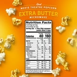AMC Theatres Microwave Popcorn Extra Butter 6 Pack with Topping Packets ...