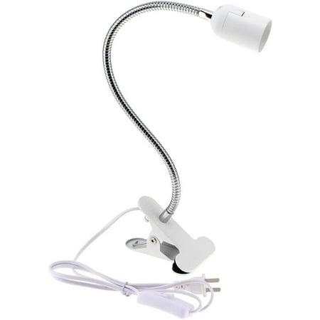 Desk Lamp Holder Clamp, E27/E26 Socket Light Bulb Base Flexible ...