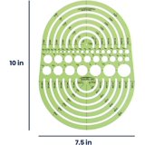 Pacific Arc - Circles Radius Master Template Guide - From 1/2 Inch to 3 ...
