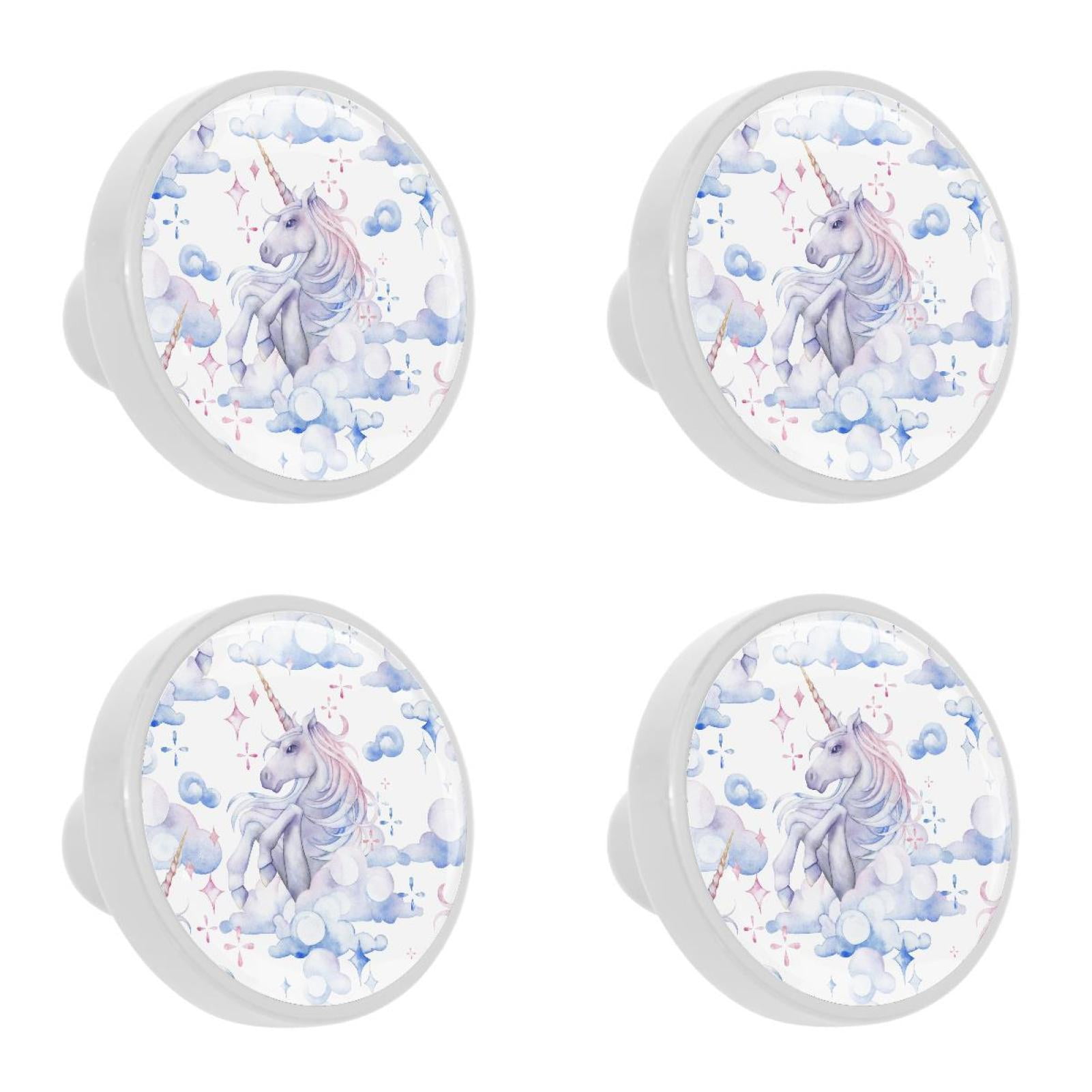 4 Pcs Unicorn Knobs for Kitchen Cabinet Cupboard Dresser Bookcase ...