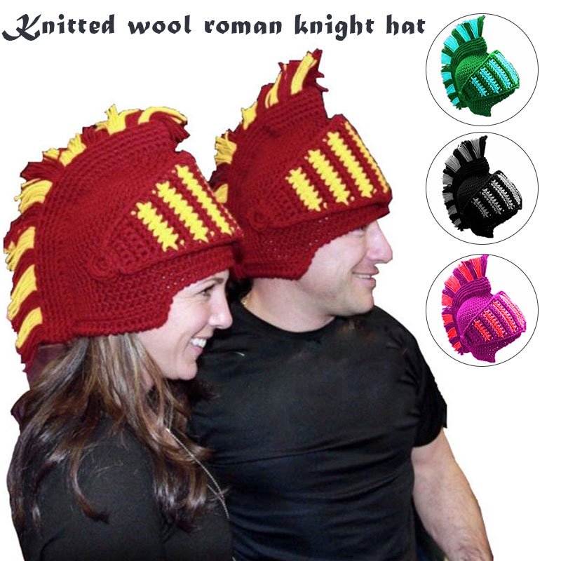 Knitted Roman Gladiator Helmet