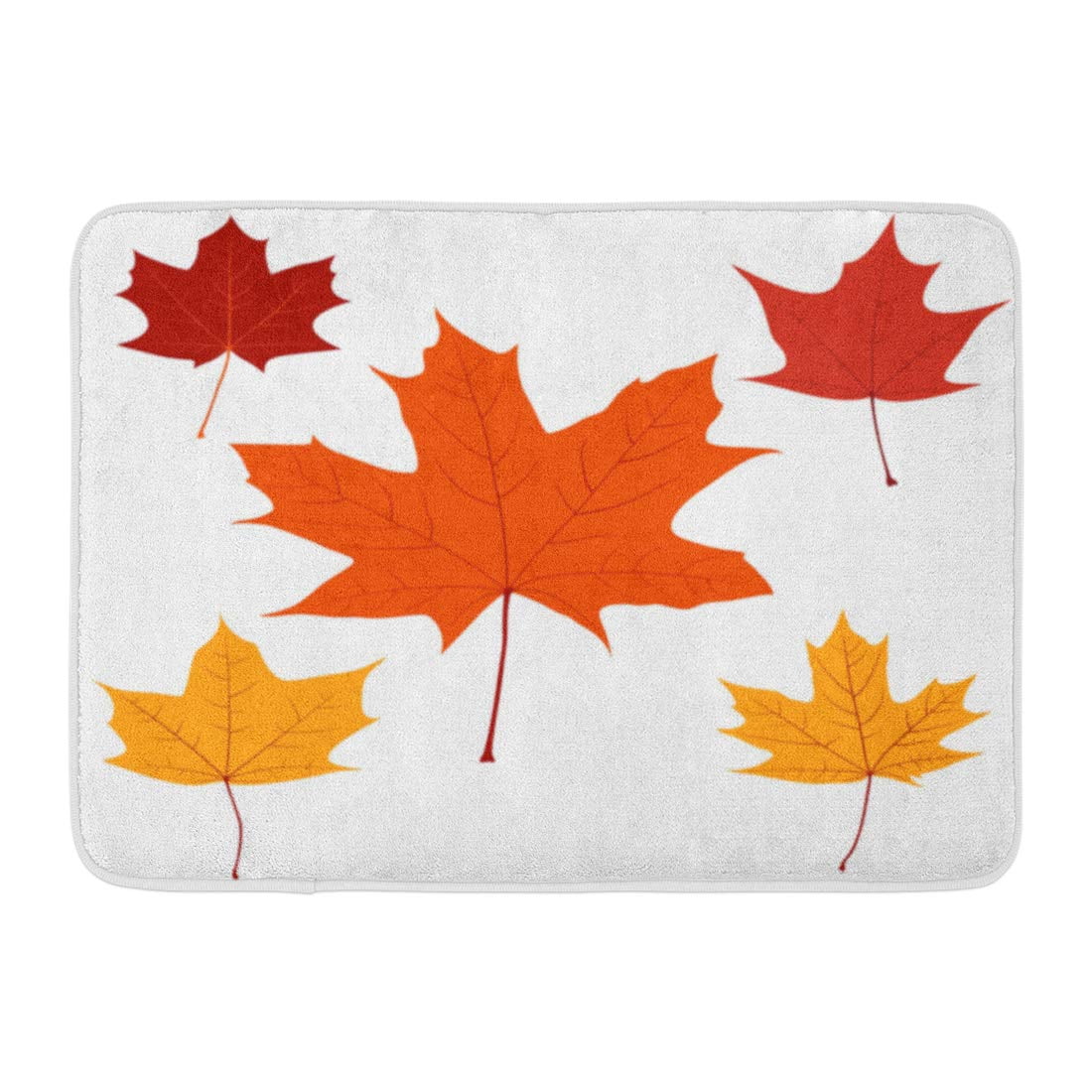 GODPOK White Season Red Fall of Maple Leaves for Your Design Orange ...