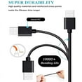 3Ft Micro USB Cable Black Charging Data Cord Compatible Samsung Galaxy ...