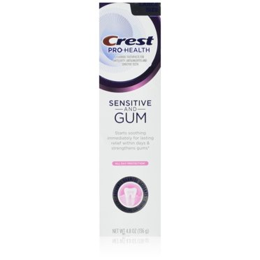 Crest Sensitive & Gum All Day Protection, Clean Mint Anticavity ...