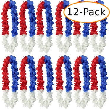 Two-Tone Lush 48" Hawaiian Leis (12-Pack) (Flower) - Walmart.com