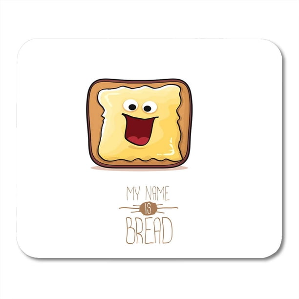 JSDART Sandwich Funky Cartoon Cute White Sliced Toast Bread Character ...