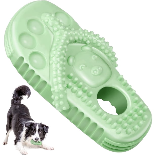 Rubber Puppy Teething Toys, Slipper-Shaped Indestructible Dog Toys ...