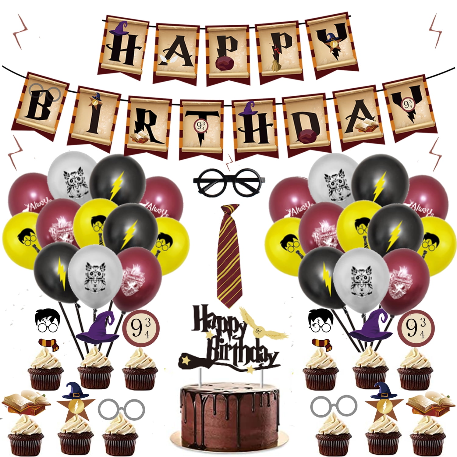 Click here for Finypa Magical Wizard Birthday Decorations includi... prices