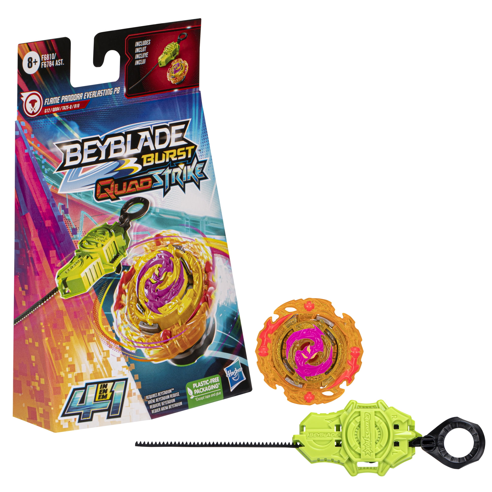 Beyblade Burst QuadStrike Flame Pandora Everlasting P8 Starter Pack ...