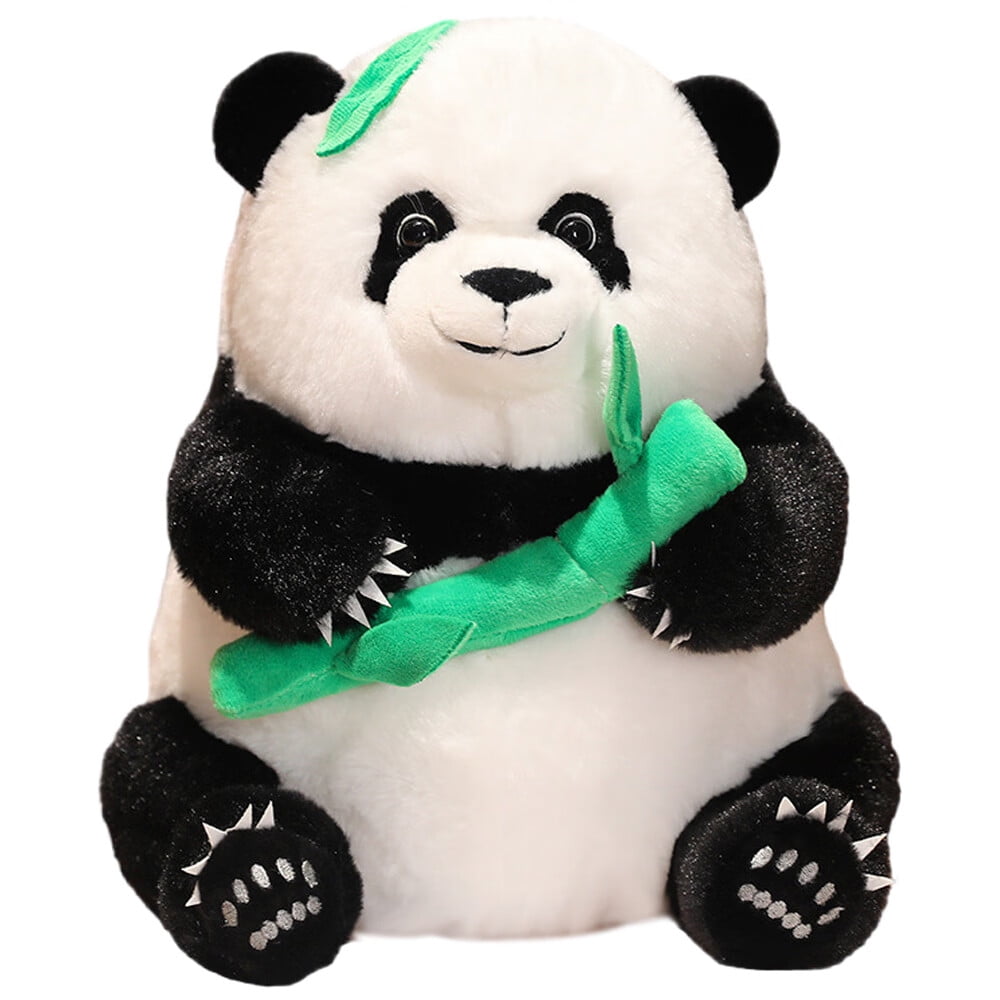 TITOUMI Panda Stuffed Animal, 13-Inch Plush Panda with Bamboo Toy Gifts ...