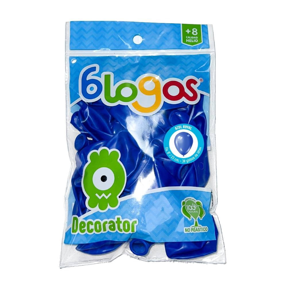Globos Blogos No. 9 Azul Royal 30 Piezas | Walmart en línea