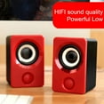 SUSUchens 1 Pair Computer Speaker USB Powered 3.5MM Plug Stereo Sound ...