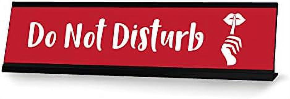 Do Not Disturb, Designer Series Desk Sign Nameplate (2 x 8") - Walmart.com
