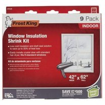 Frost King Indoor Insulating Plastic Window Kit, 42 x 62 in, Winter ...