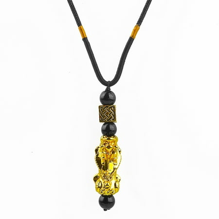 ALmi Chinese Feng Shui Pixiu Obsidian Stone Beads Bracelet /Men Women ...