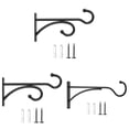 3 Pcs 6/8/11 In Metal Plant Hangers Outdoor, Plant Brackets for Hanging ...