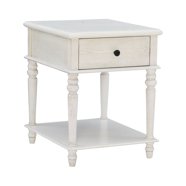 Ulma Walnut Wood Corner Accent Side Table Plant Stand with Storage ...