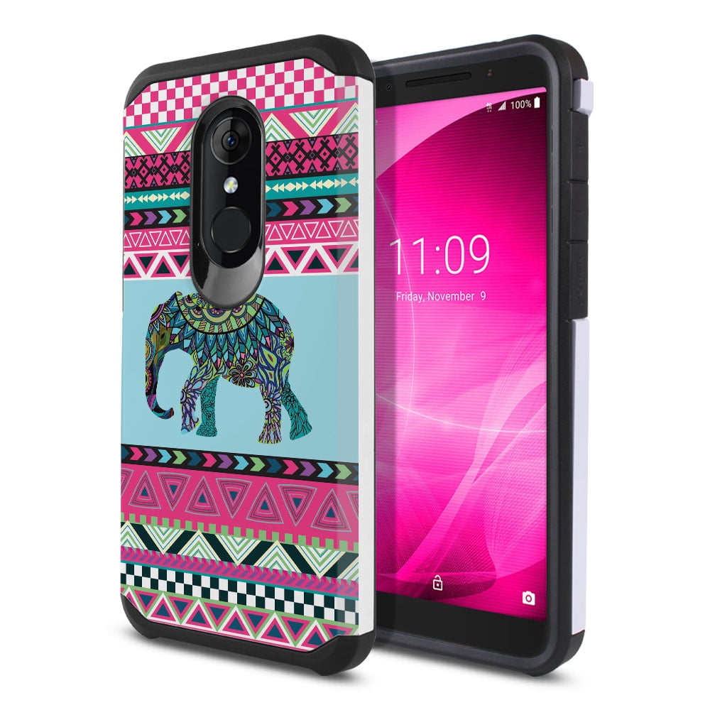 FINCIBO Hybrid Case Hard Plastic TPU Slim Back Cover for T-mobile Revvl ...