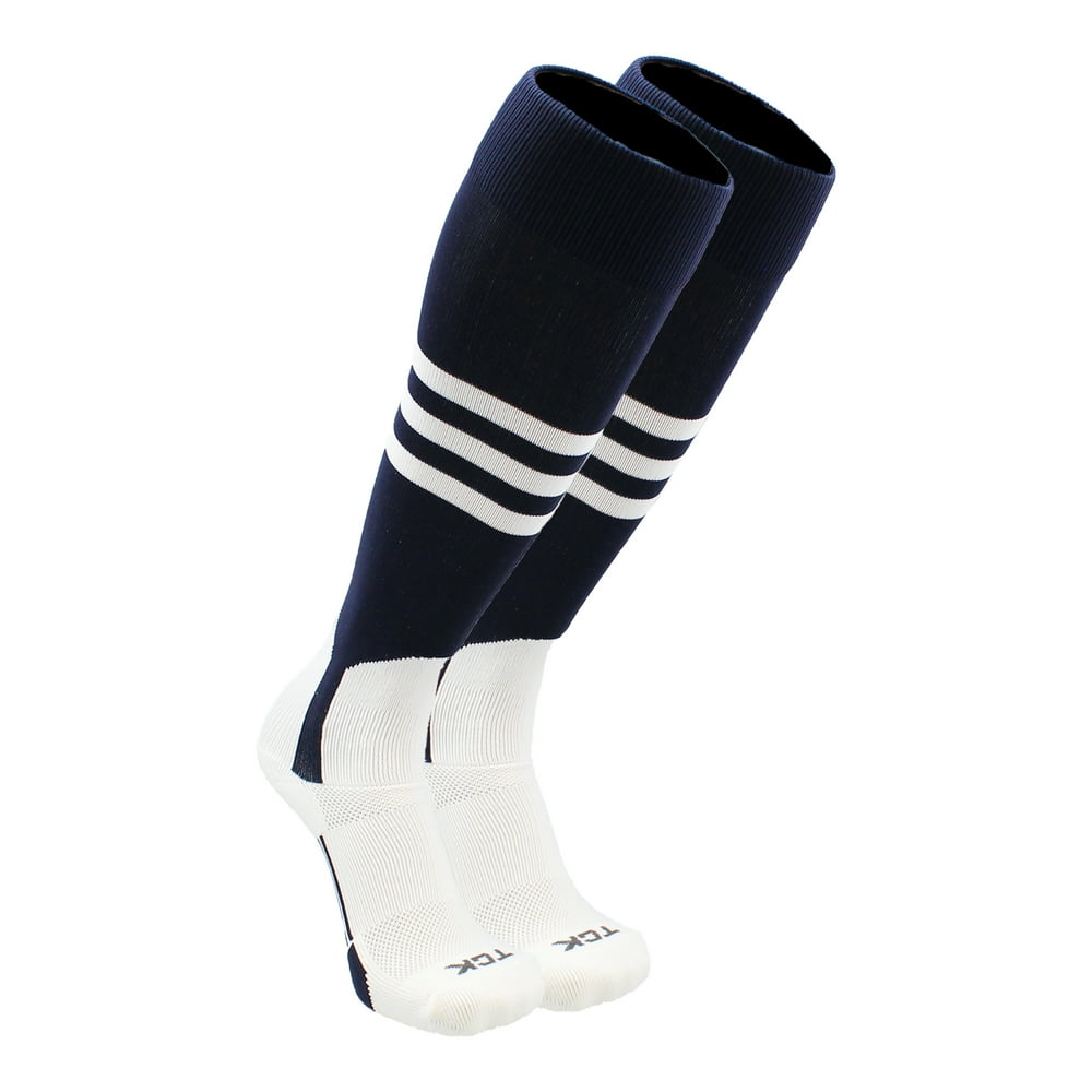 Tck Baseball Stirrup Socks Pattern B Navy White Large Navy White