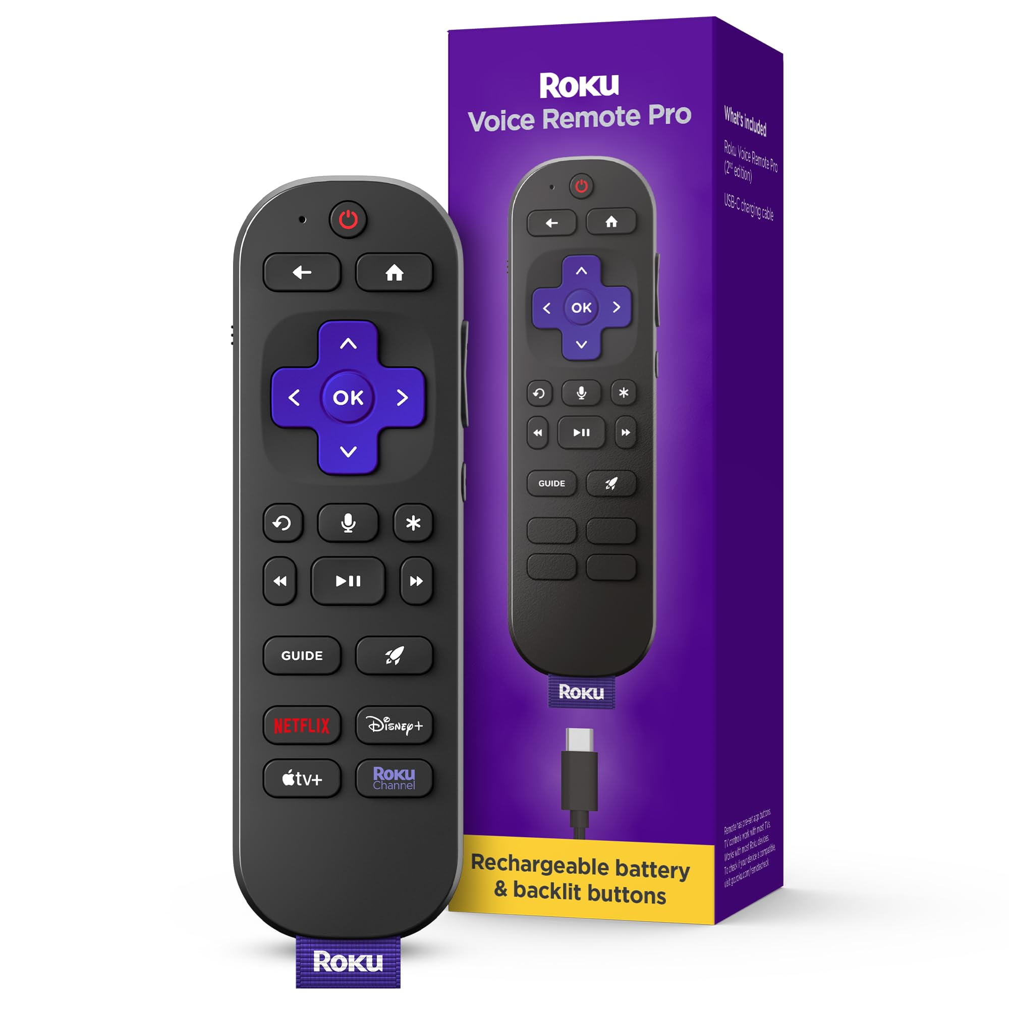 Click here for Tv Remote Control Roku Voice Remote Pro (2nd Ed.)... prices