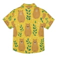 Boys Button-Down Shirt Short Sleeve Shirt Tops for 4Y Capybara and ...