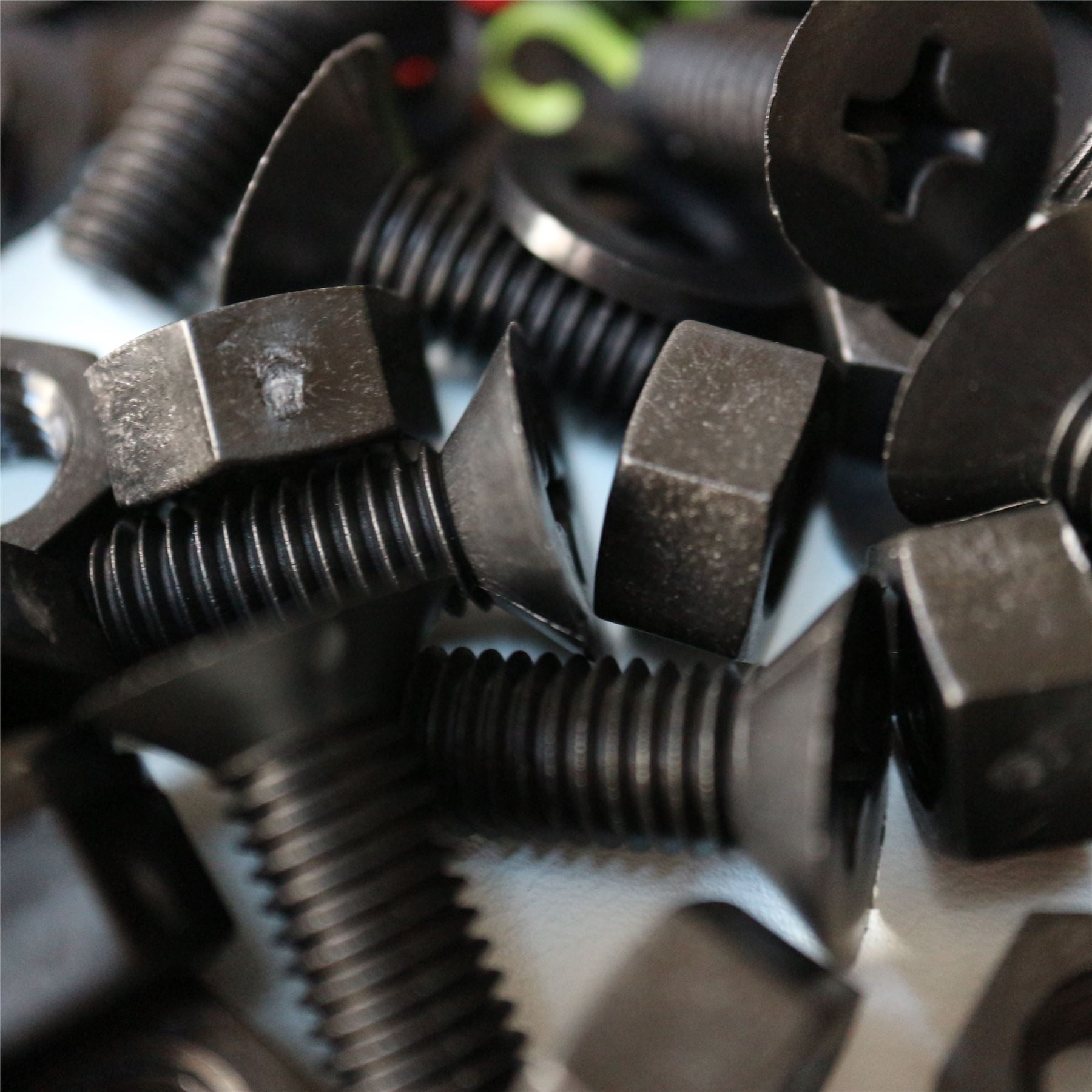 20x Black Countersunk Polypropylene (PP) Nuts, Bolts, Washers M8 x 20mm ...