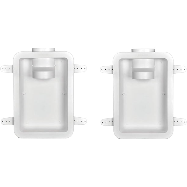 Dundas Jafine DRB4XZW Recessed Dryer Vent Box, 4", White Pack of 2 ...