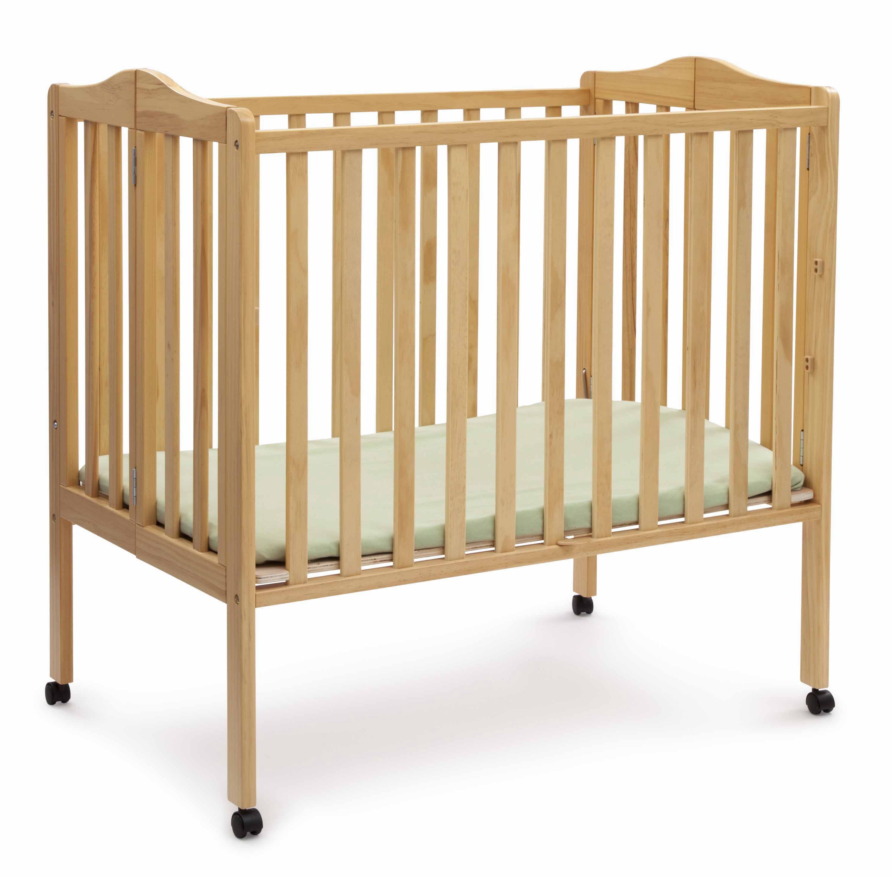 Delta Children Folding Portable Mini Crib With Mattress Natural Delta Children Folding Portable Mini Crib With Mattress Natural