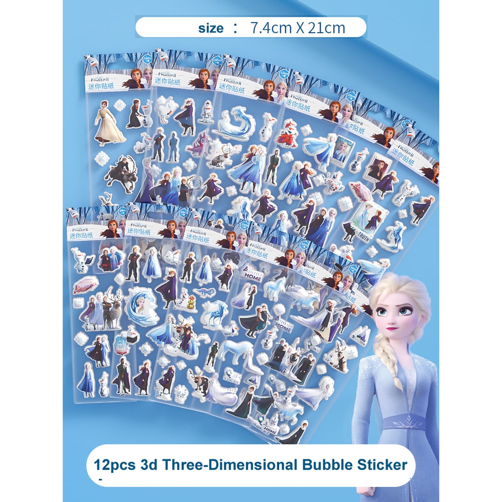 Click here for Stampstoysale Disney Sticker 12pcs Different 3d Pu... prices