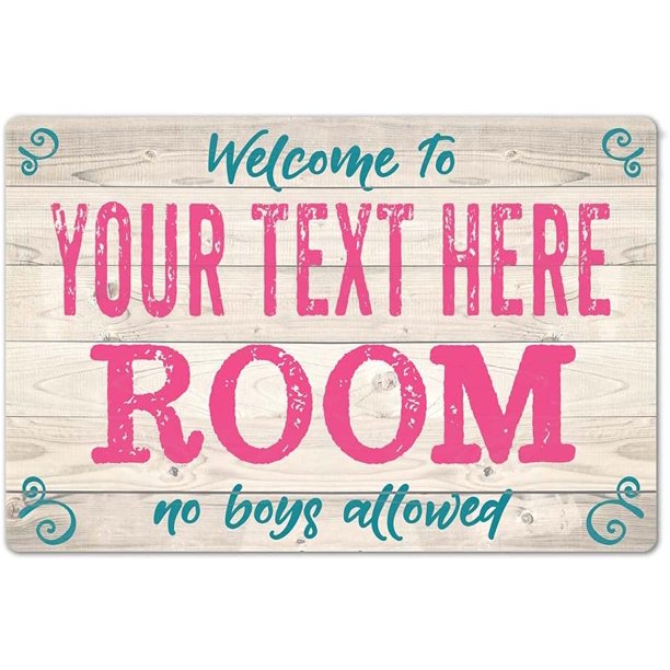 Personalized Bedroom Kids Room Sign Girls Wall Art Door Décor Name ...