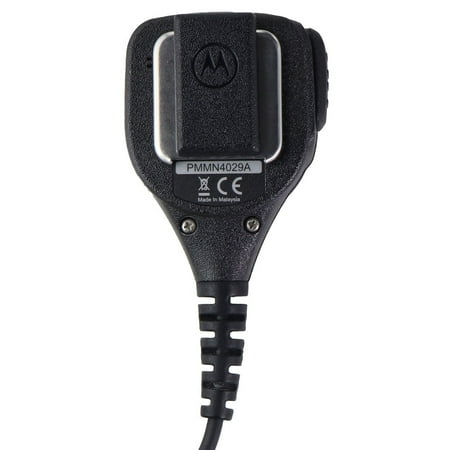 Motorola Shoulder Speaker Microphone Radio Walkie Attachment - Black ...