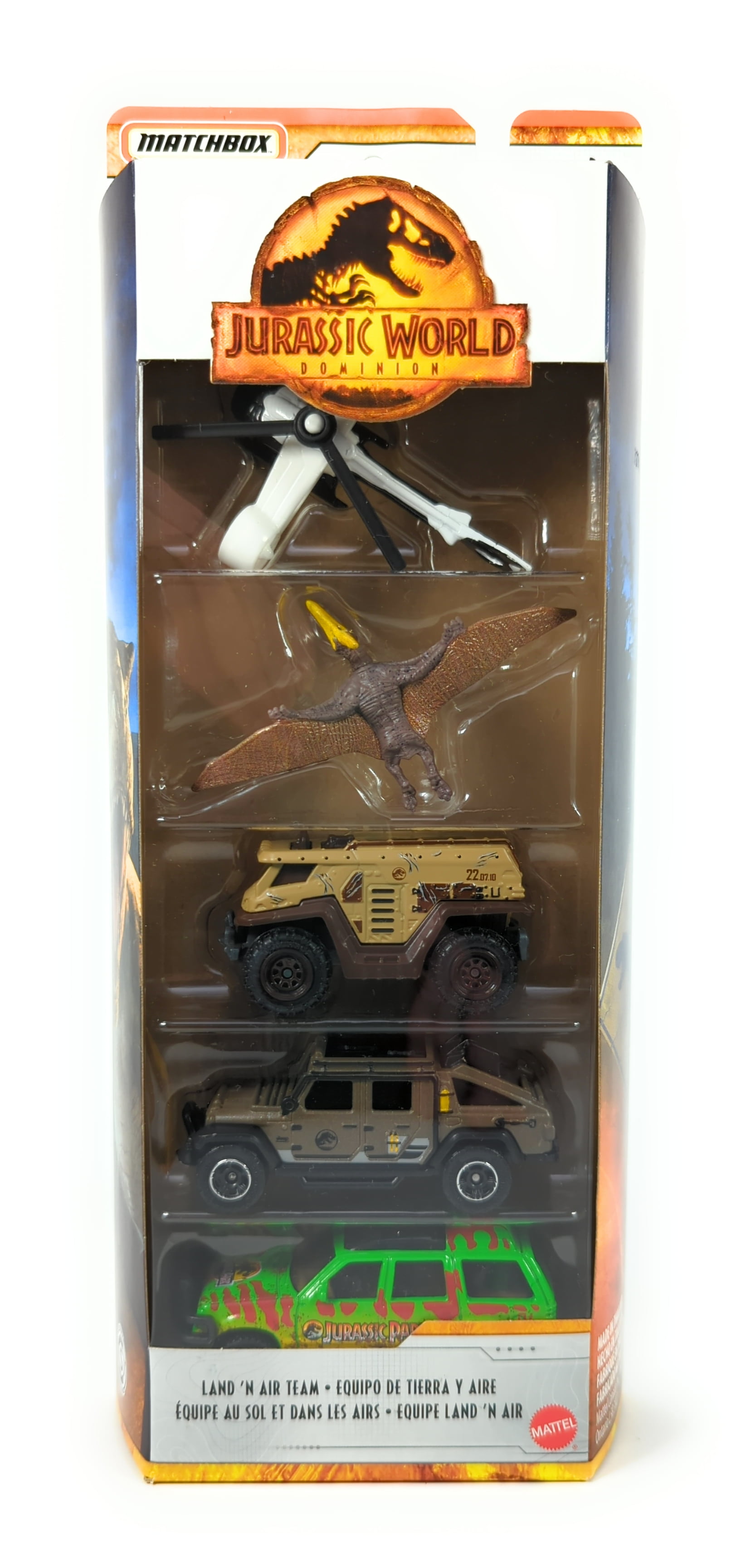 Matchbox Jurassic World Dominion Land 'n Air Team 1:64 Scale Vehicle ...