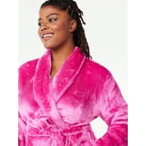 Joyspun Women's Plush Sleep Robe, Size S to 3X - Walmart.com