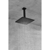 Matt Black Shower System with Ceiling Mounted Rain Shower and ...