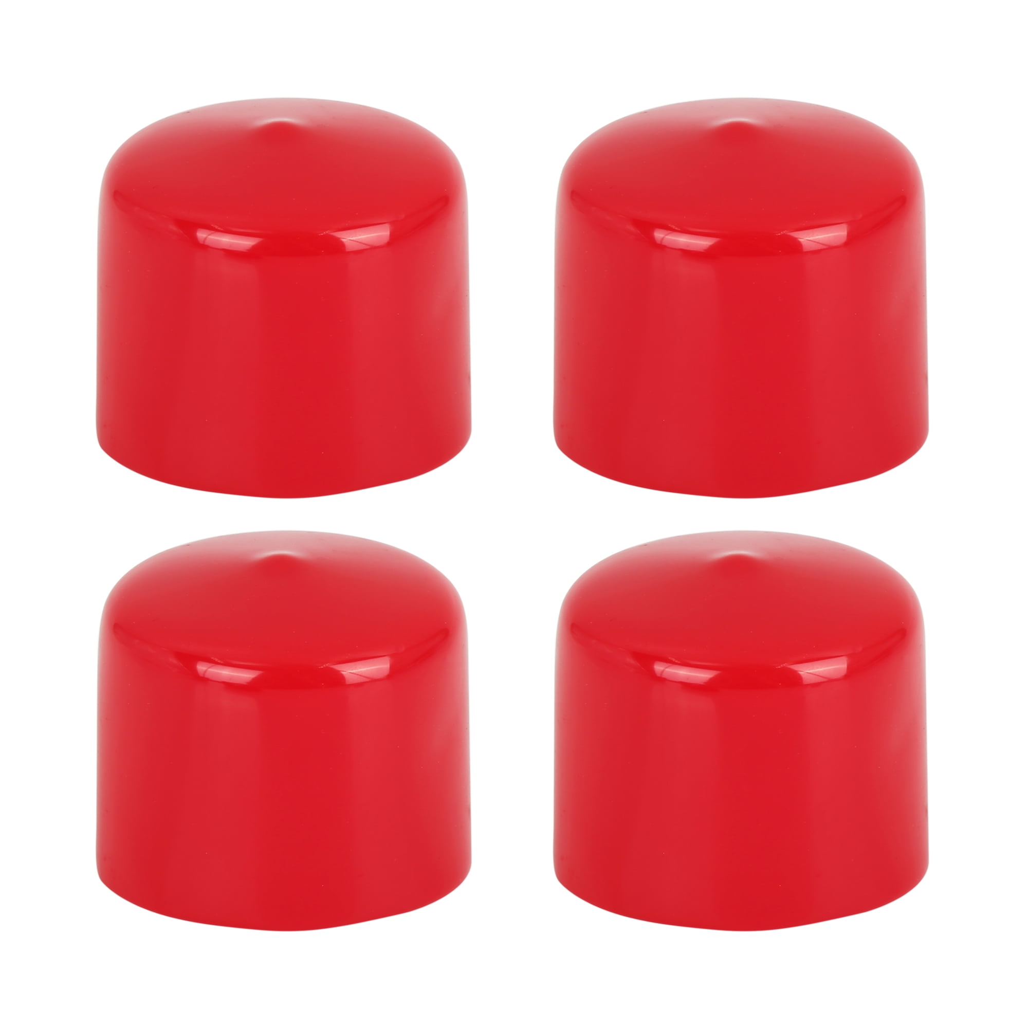 4pcs Screw End Cap 45mm 1.77inch ID Round PVC Bolt Thread Protectors ...