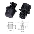 Heavy Duty Speaker Grill Guides Buckle Screws 10 PCS Plastic Ball and ...