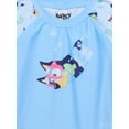 Bluey Toddler Girls Long-Sleeve Rashguard and Swim Shorts Set with UPF ...