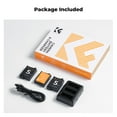 K&F Concept, Camera Batteries, 2100mAh, 3-Pack with Fast Charger ...