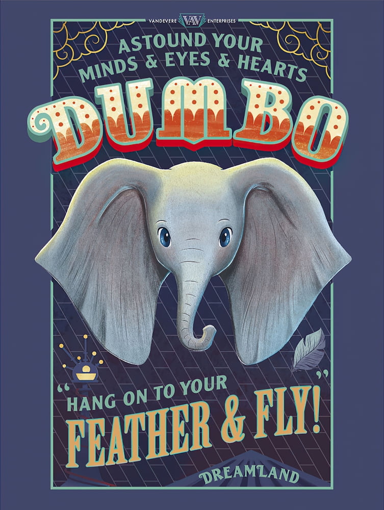 Dumbo - Disney Movie Poster / Print (Hang On To Your Feather & Fly ...