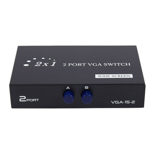 1920X1440 Vga Switch 2-In-1-Out 2 Port Sharing Switch Switcher Splitter ...